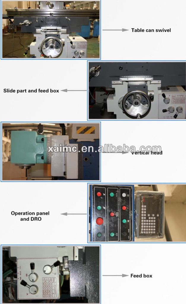 XW6136 universal lifting table horizontal milling machine - Chinese ...